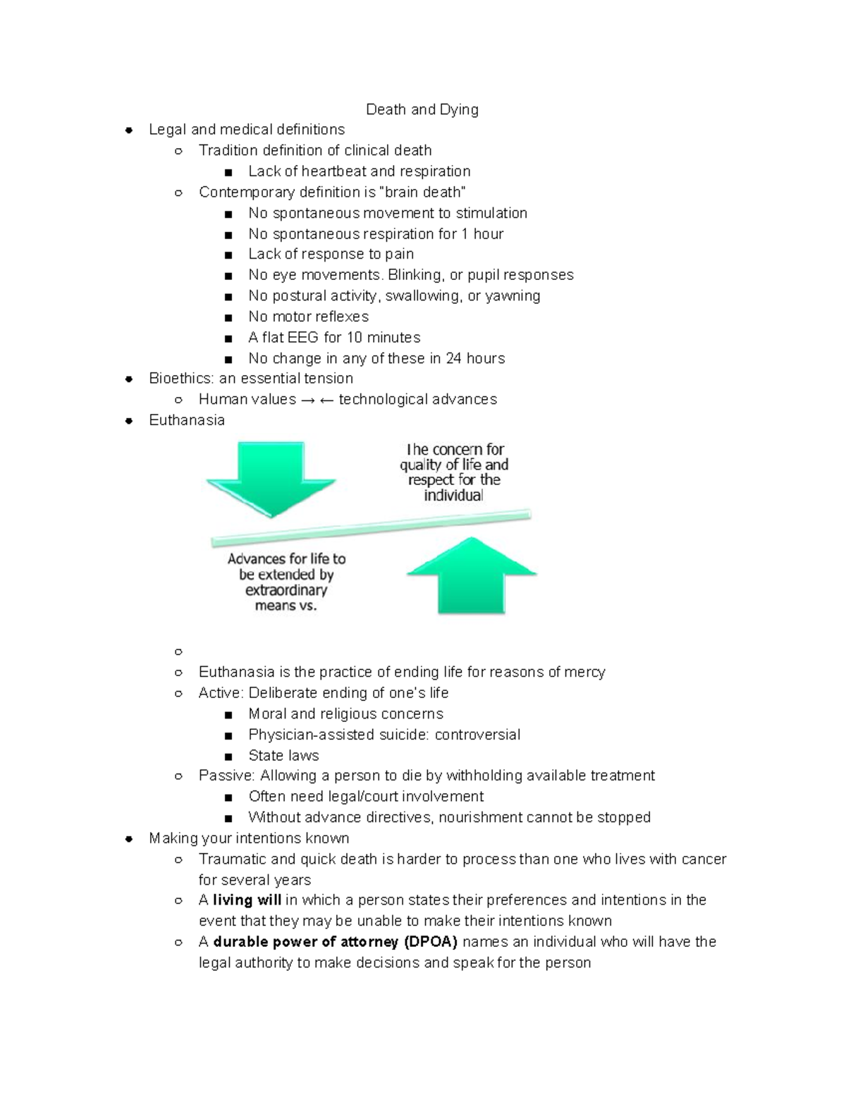 Death & Dying - Death and Dying Legal and medical definitions Tradition ...