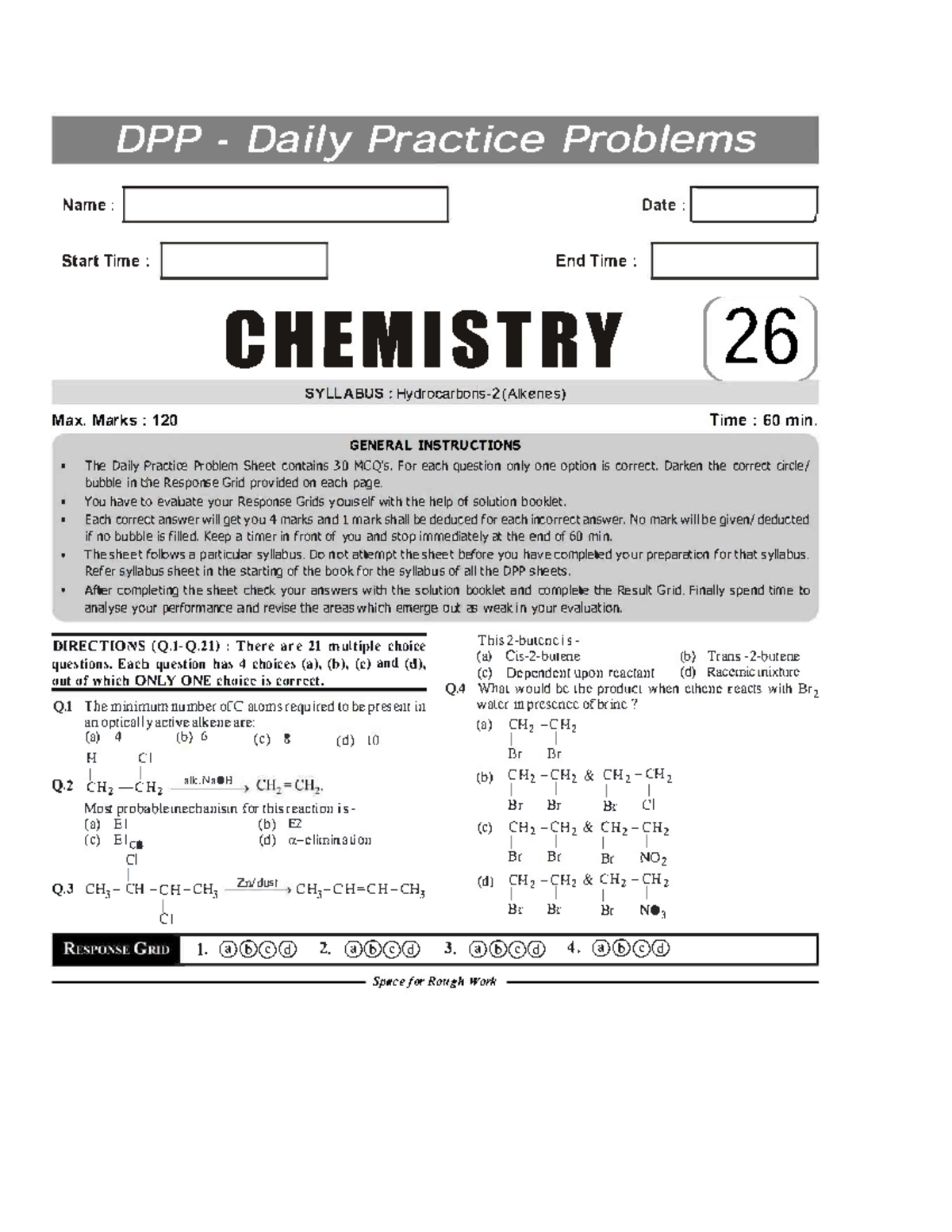 HC2 - dgjihhsukhgliweeeeeeee - DPP - Daily Practice Problems Name : Date : - Start Time : End ...