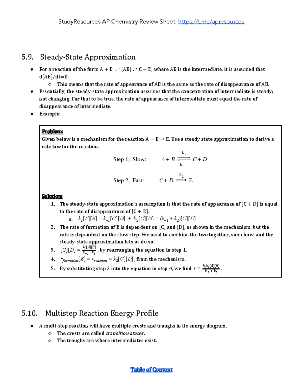 Fundamentals Chemistry Part 13 - StudyResources AP Chemistry Review ...
