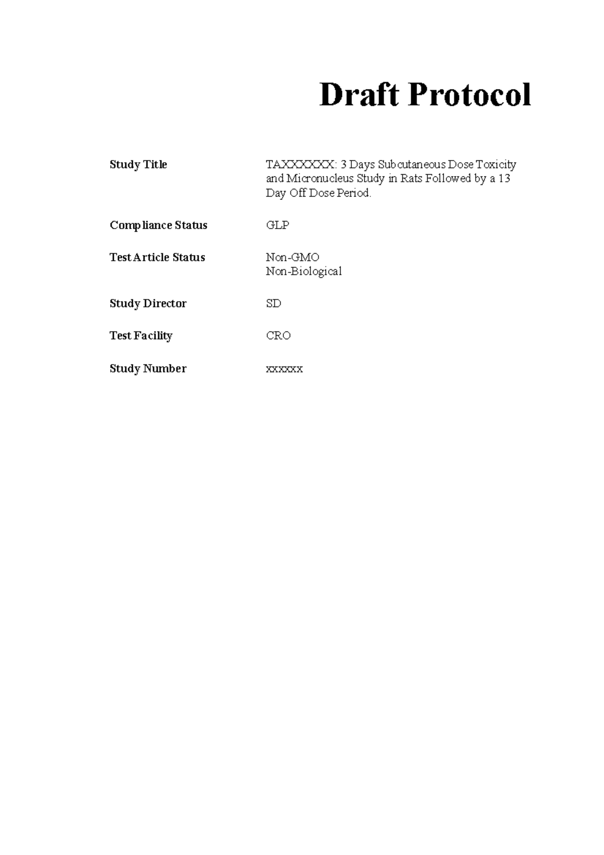 Example protocol-1 - Lecture notes 5 - Draft Protocol Study Title ...