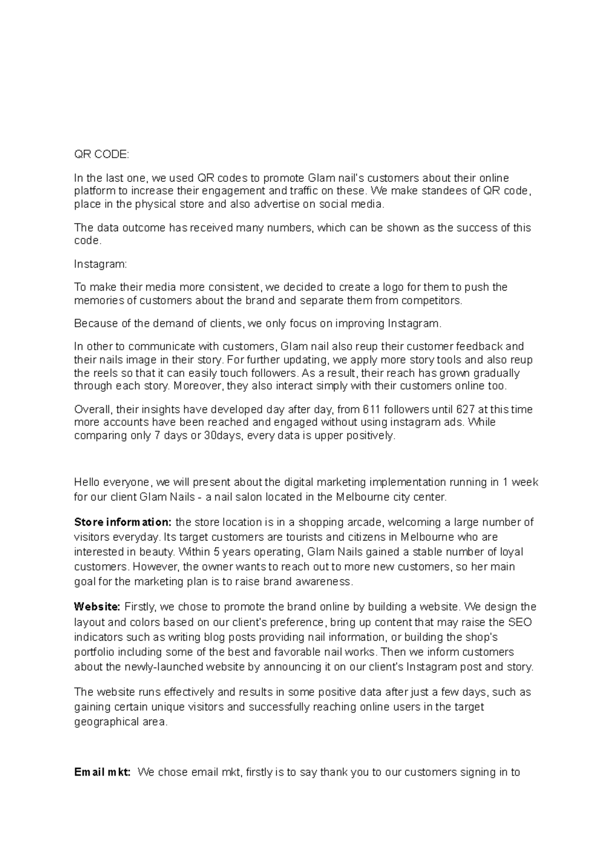 Script DM - This is just presentation of Dm - QR CODE: In the last one ...