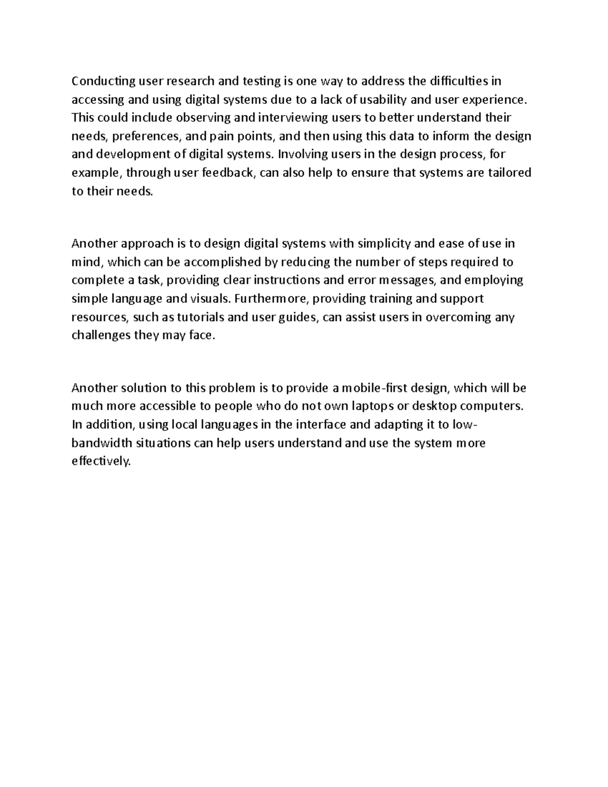 Usable Design None Conducting User Research And Testing Is One Way To Address The