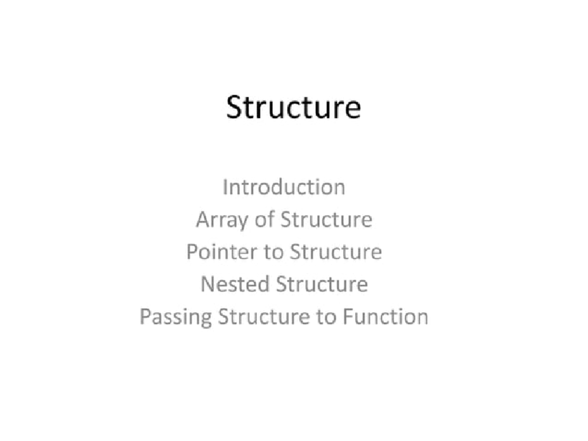 Structure-in-c - explain the structures in simple form - Structure ...
