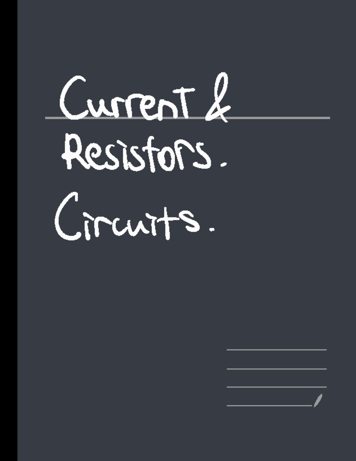 Circuits Current And Resistors Current And Resistors 