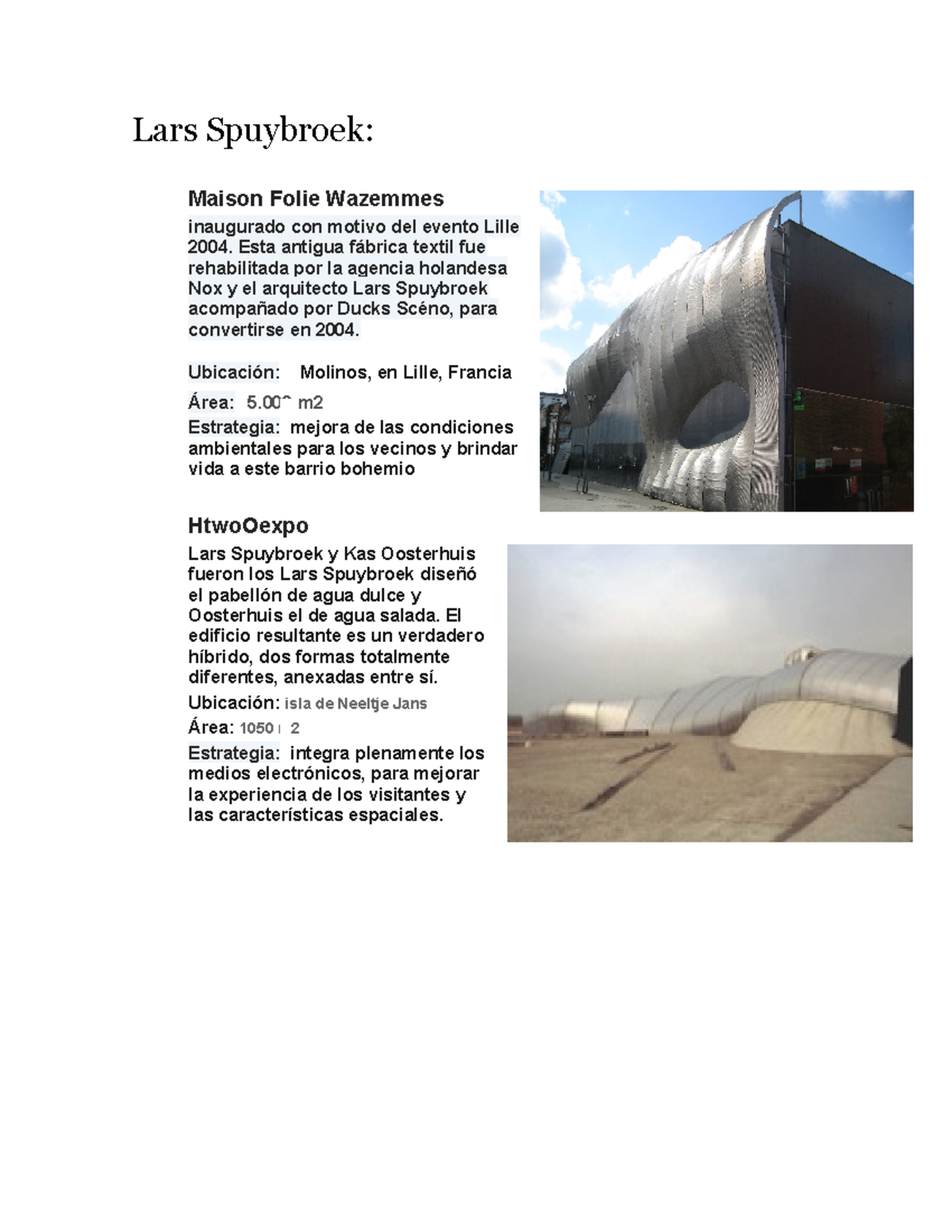 Obras arquitectonicas - Lars Spuybroek: Maison Folie Wazemmes ...