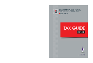 Overview OF ALL TAX Calculations - FRAMEWORK: Gross income o Special ...