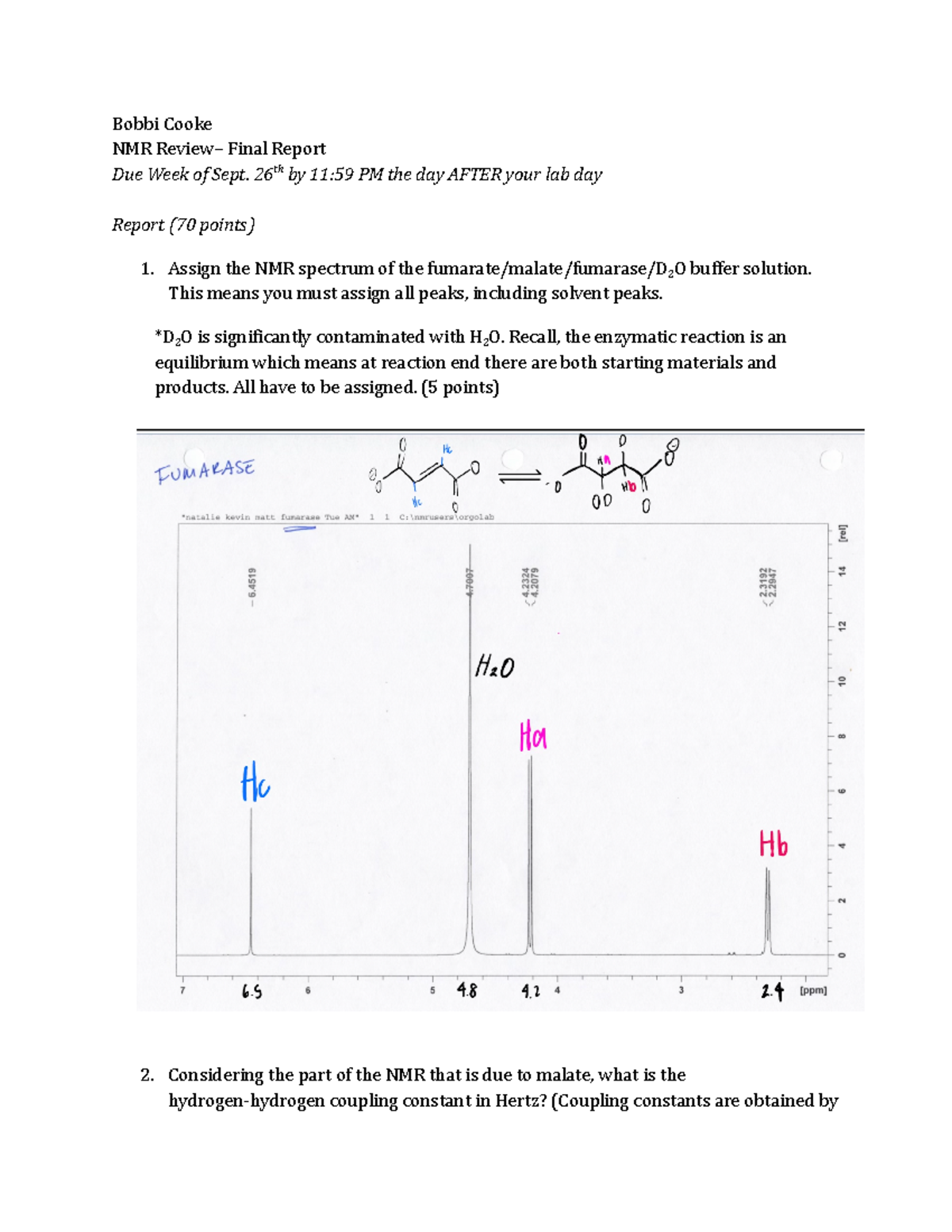 NMR Review– Final Reportpdf - Bobbi Cooke NMR Review– Final Report Due ...