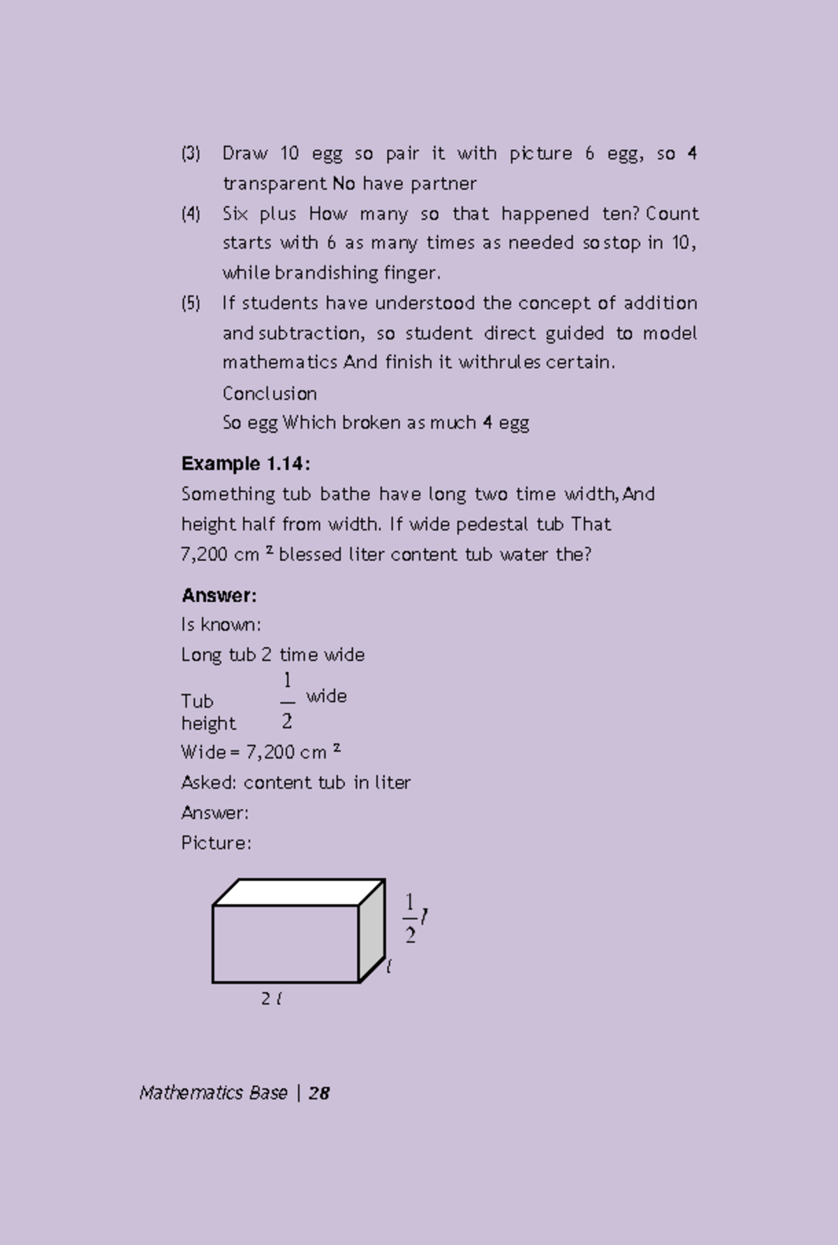 Basic foundation in mathematics-19 - (3) Draw 10 egg so pair it with ...
