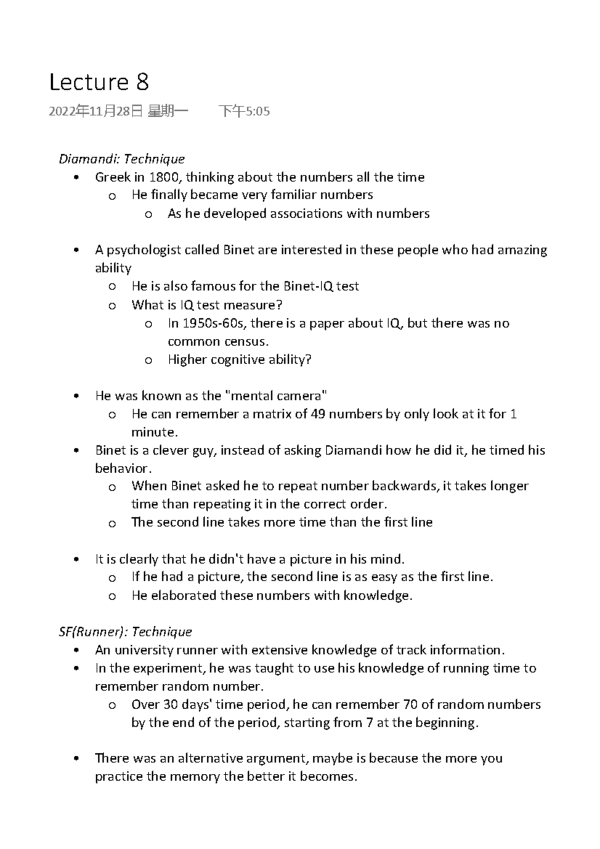 Lecture 8 - Diamandi: Technique Greek in 1800, thinking about the ...