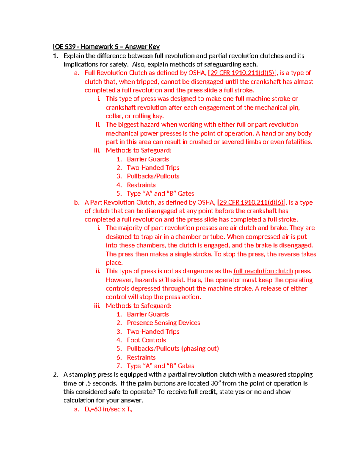 IOE 539 - Homework 5 2024 - Answersv 1 - IOE 539 - Homework 5 – Answer ...
