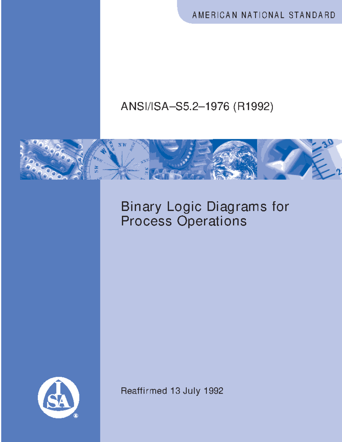 S 52 - Normas ISA - Binary Logic Diagrams for Process Operations ...