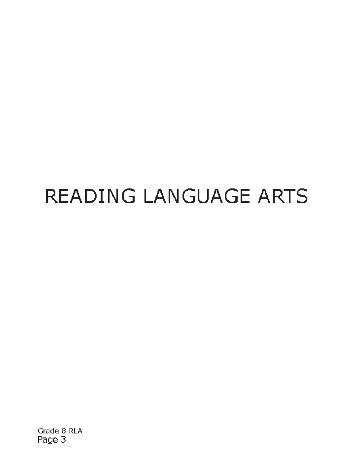 Brylie Metz - staar practice 2023 - READING LANGUAGE ARTS Grade 8 RLA ...