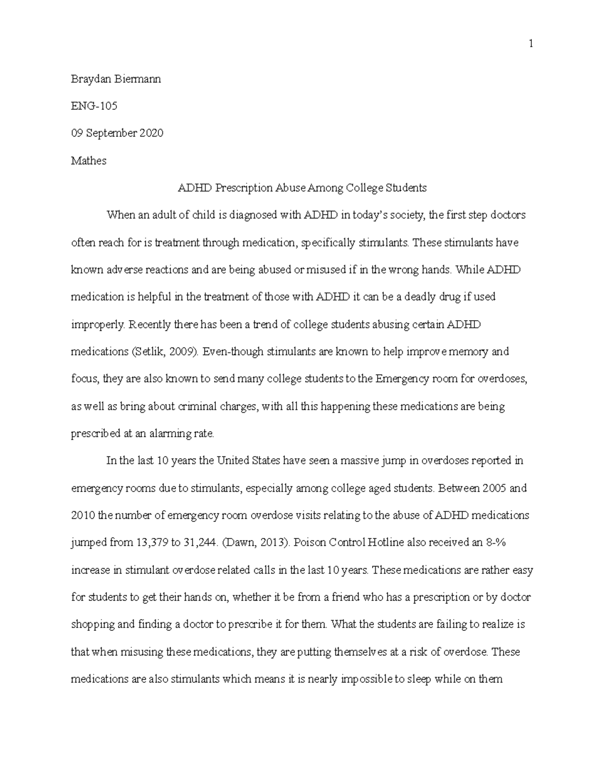 Commentary final draft - Braydan Biermann ENG- 09 September 2020 Mathes ...