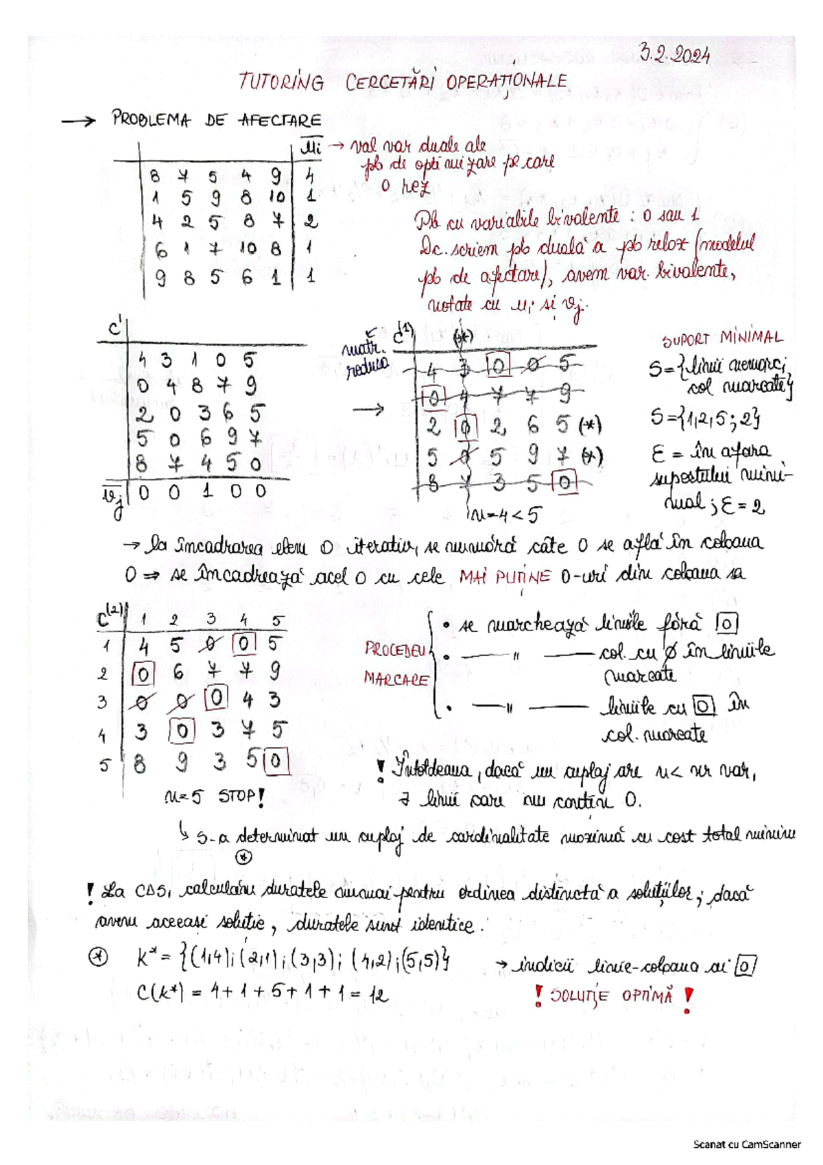 Tutoring CO 03-02-2024 - Cercetari operationale Operational research ...