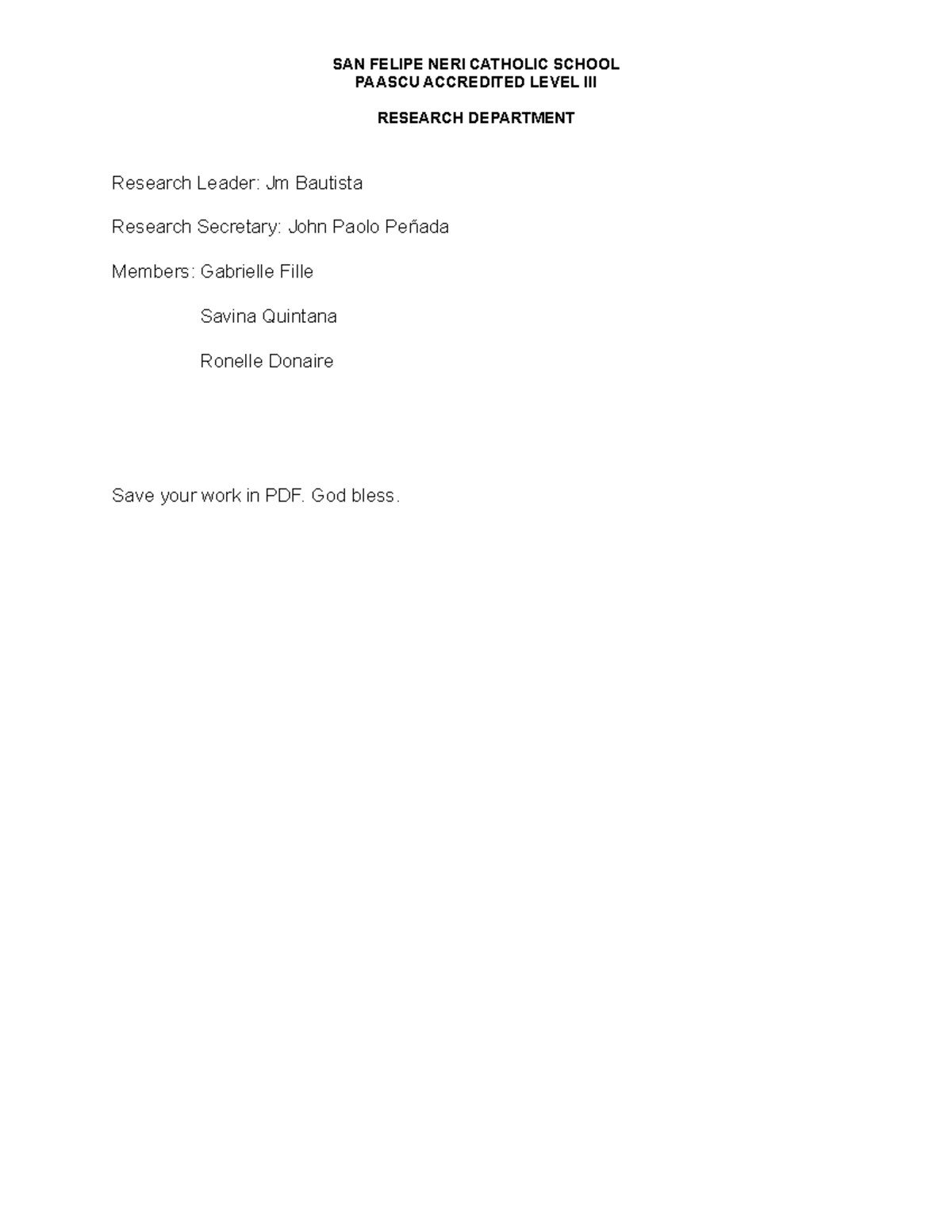 Chapter 1 and 2 , Reasearch - PAASCU ACCREDITED LEVEL III RESEARCH ...