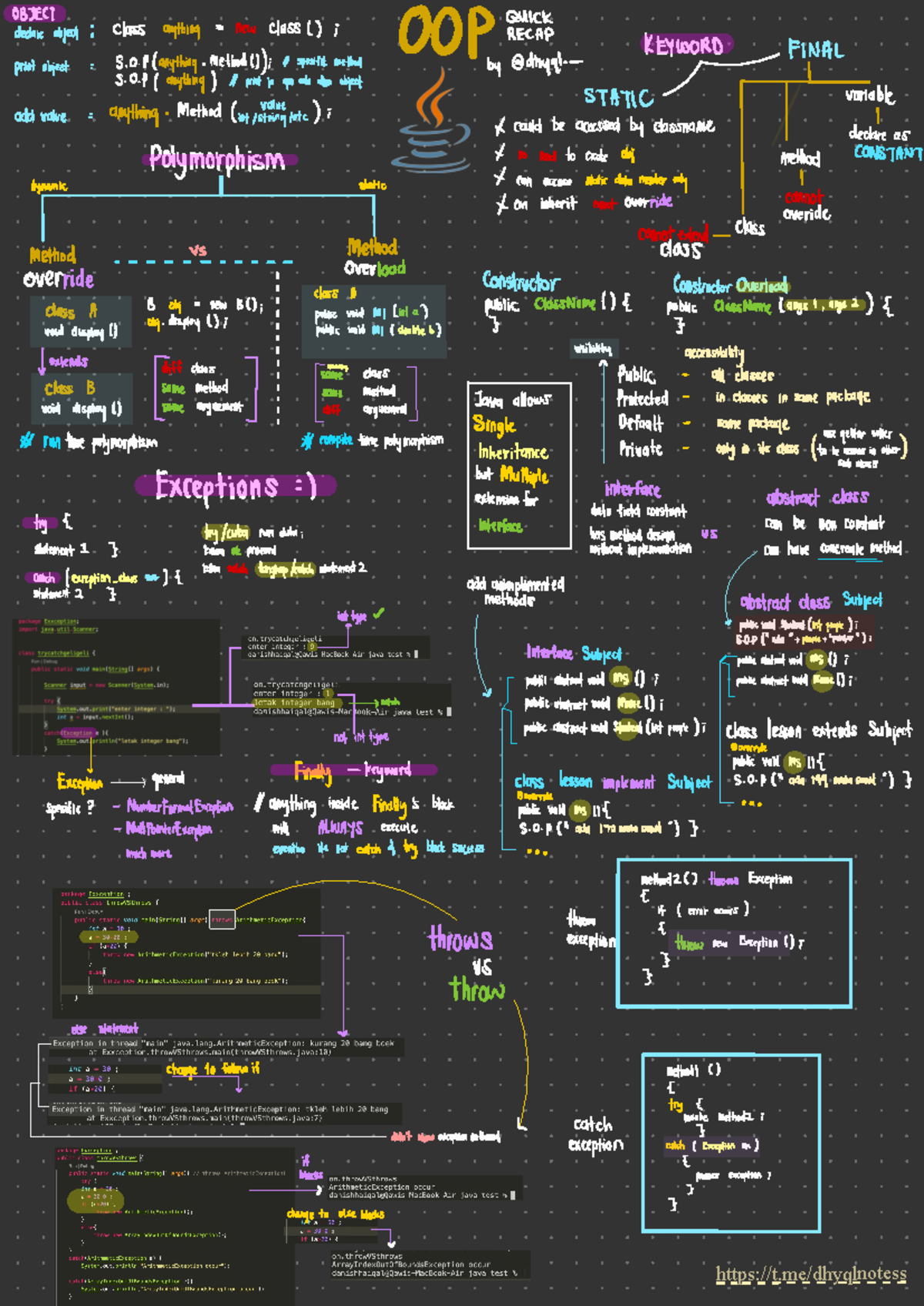 Tips OOP Final - t/dhyqlnotess OBJECT OOP Quick declare object : class ...