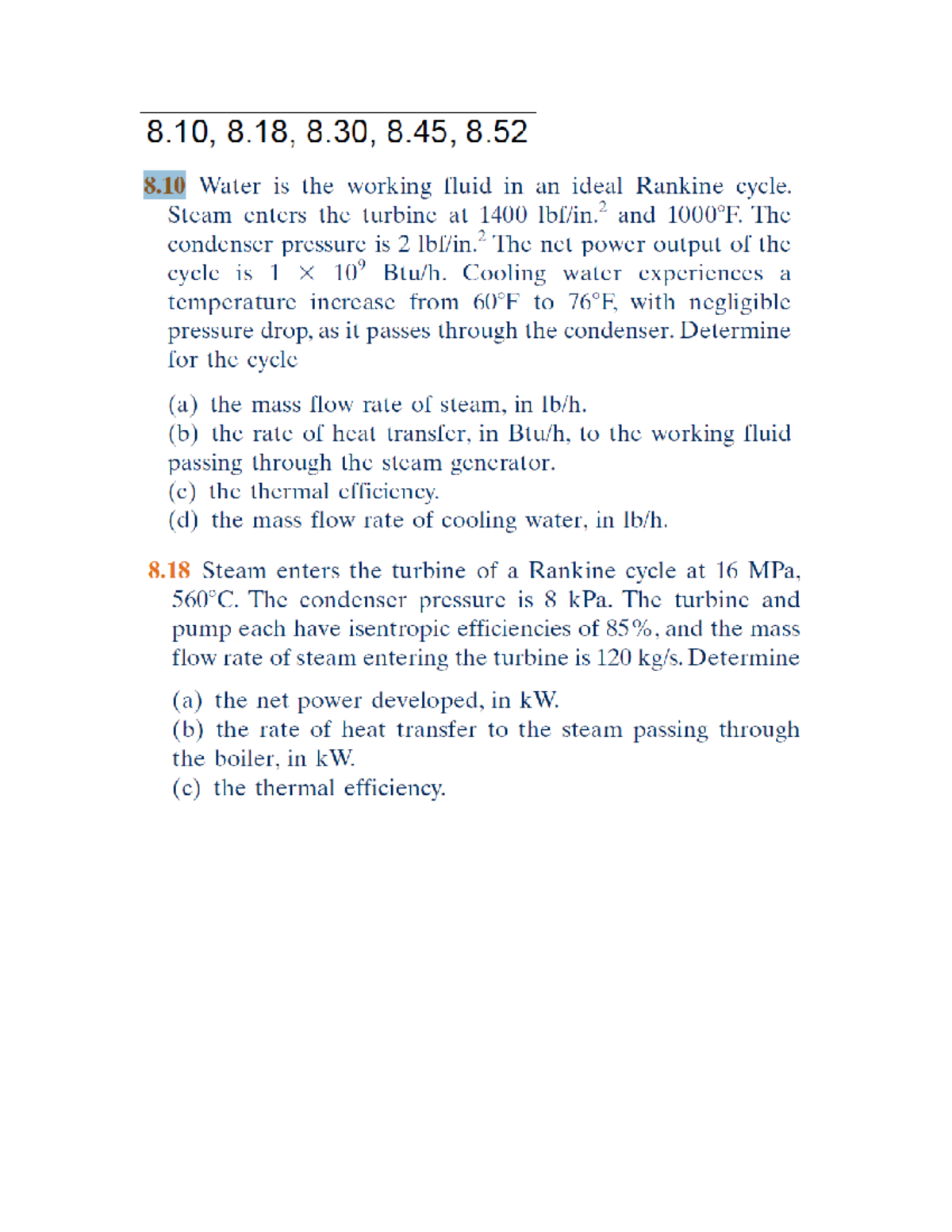 All homework and answer - 8 As indicated in Fig. P8, a power plant ...