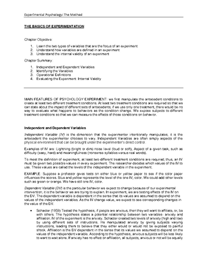 The Basic of Between-subject Design - The Basic of Between-subject ...