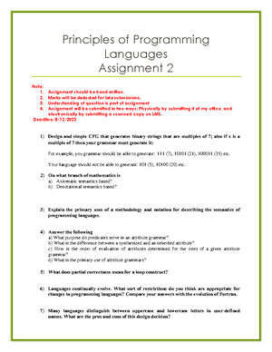 Pl10sols - solutions of concept of programming langauge 10th edition by ...