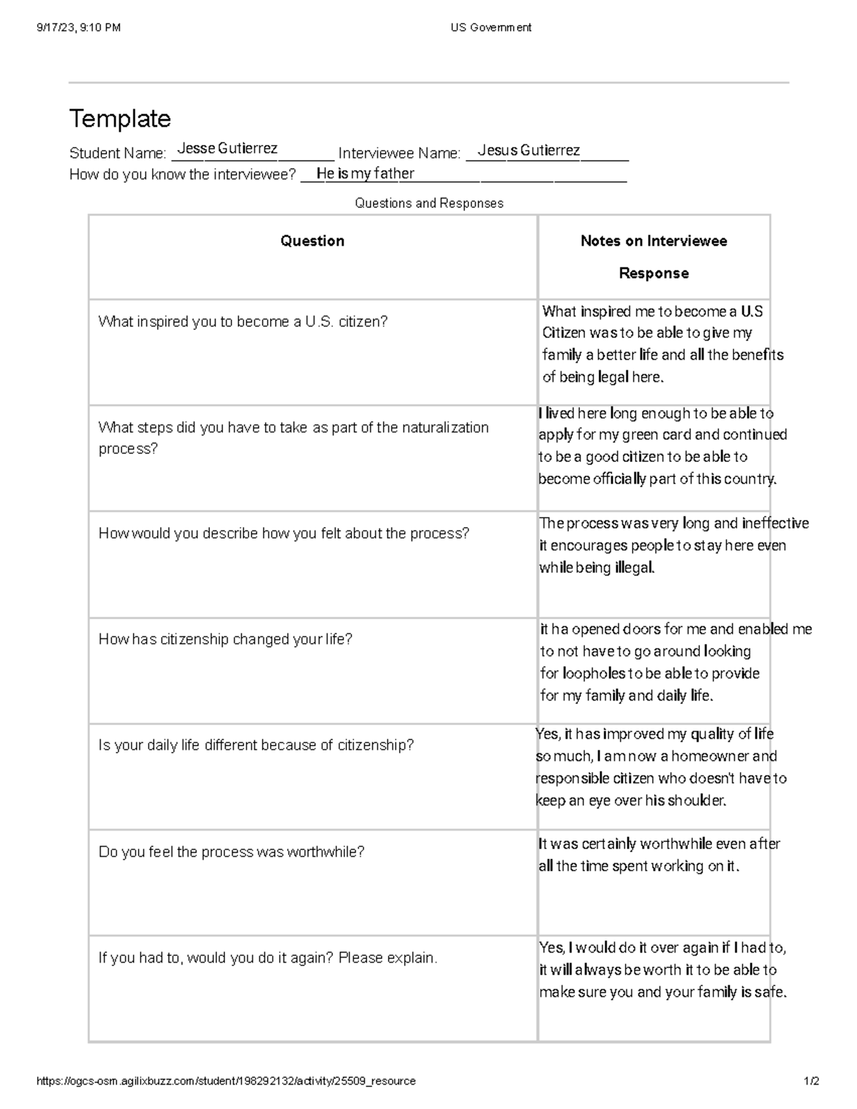 Citizenship Review - document about naturalization. - 9/17/23, 9:10 PM ...