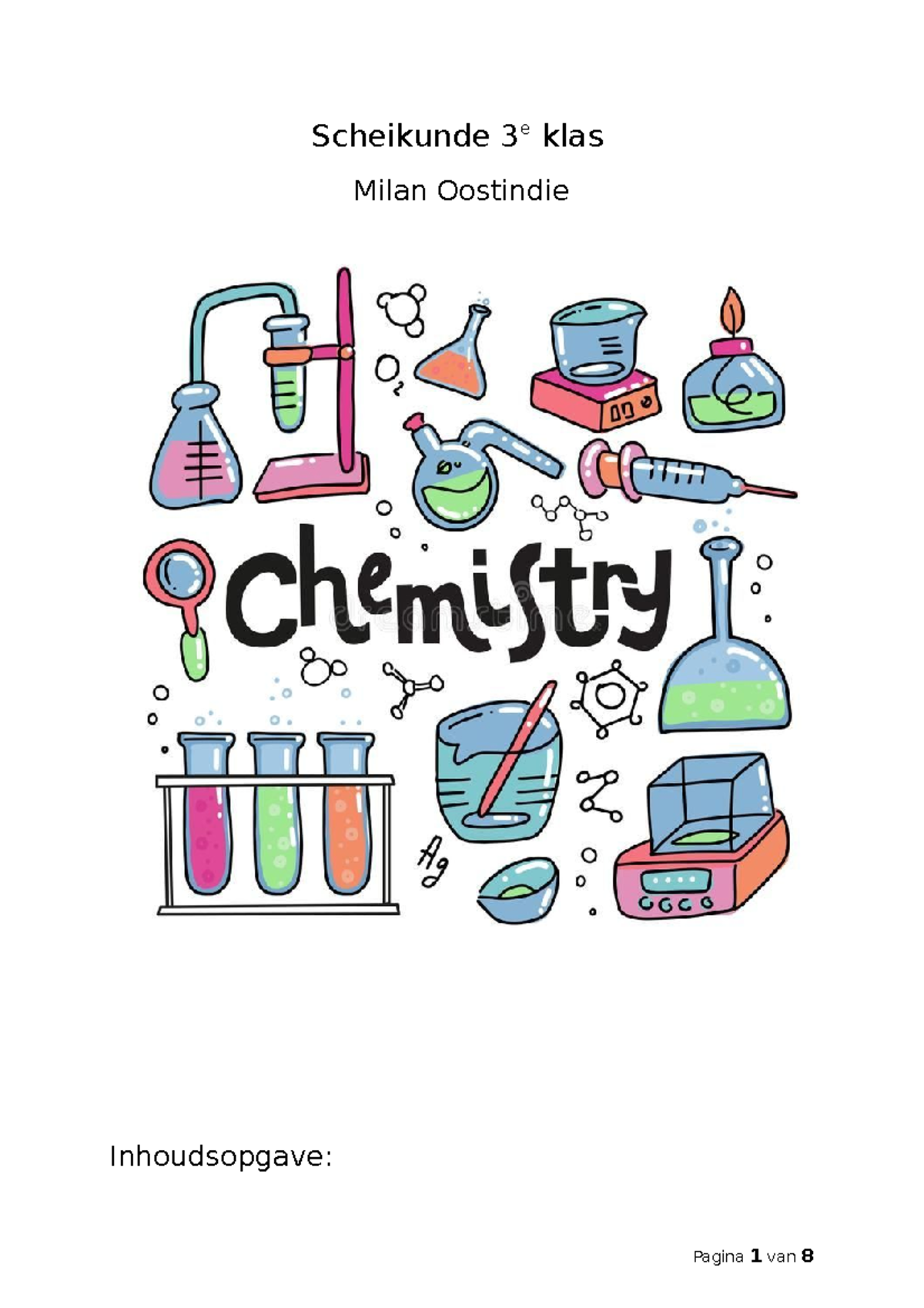 Scheikunde 3e klas - wiwiwiwiw - Scheikunde 3 e klas Milan Oostindie ...