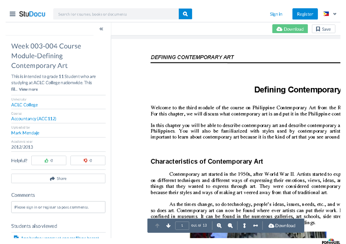Www studocu com ph document aclc-college accountancy - Studocu