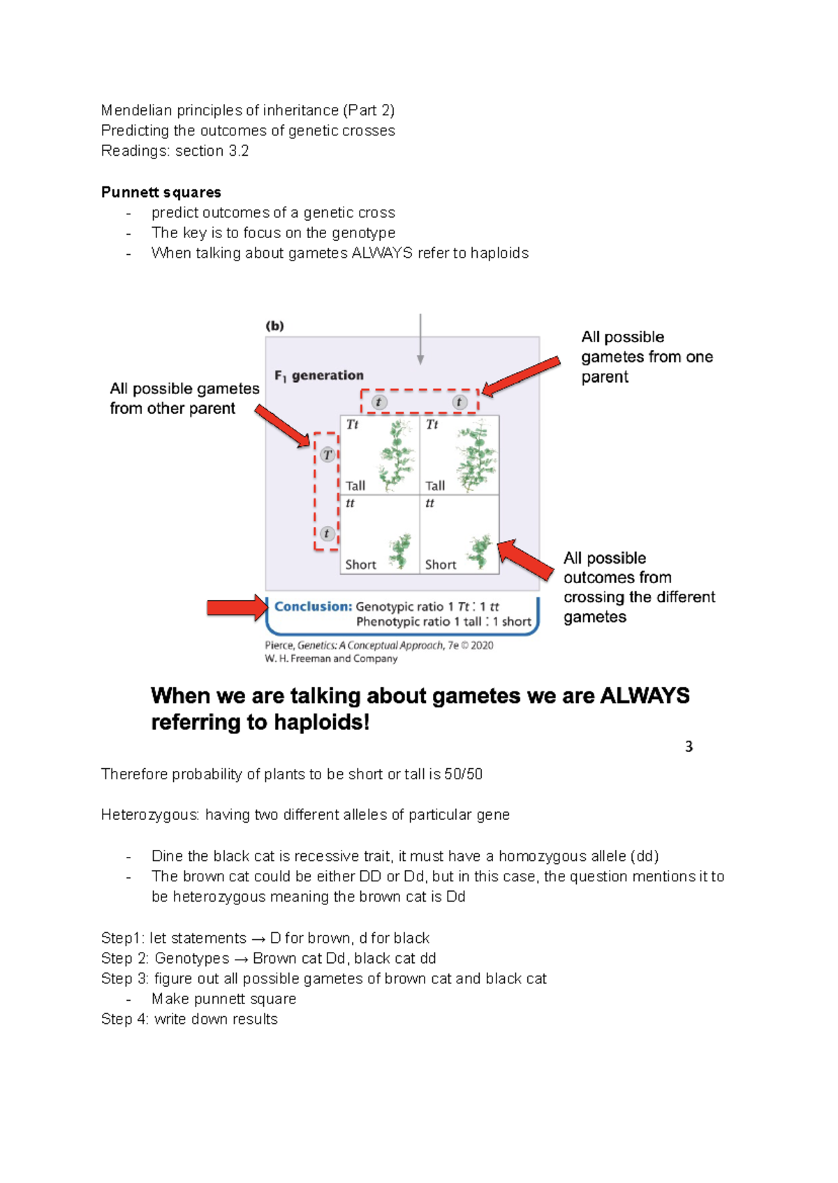 Mendelian principles of inheritance (Part 2) week 3 Mon sep 25 ...
