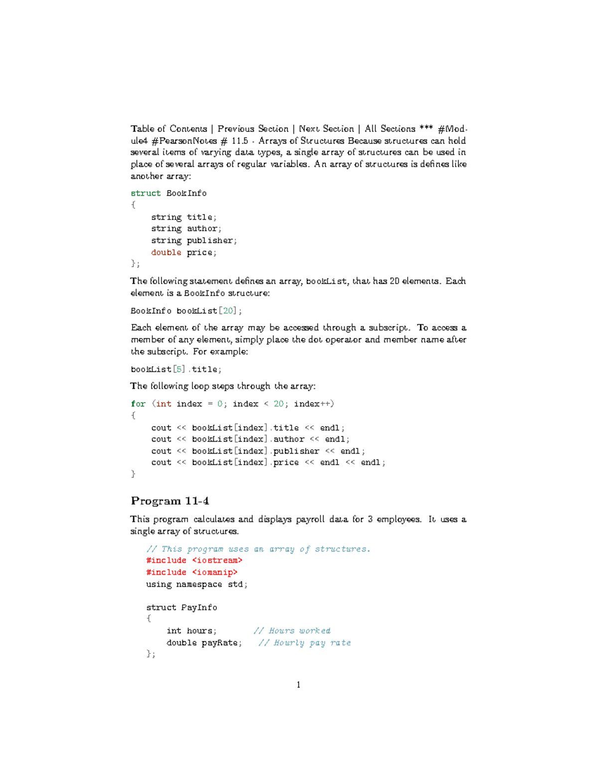 Chapter 11 (Module 4): Structured Data - Pearson Notes - Table of ...