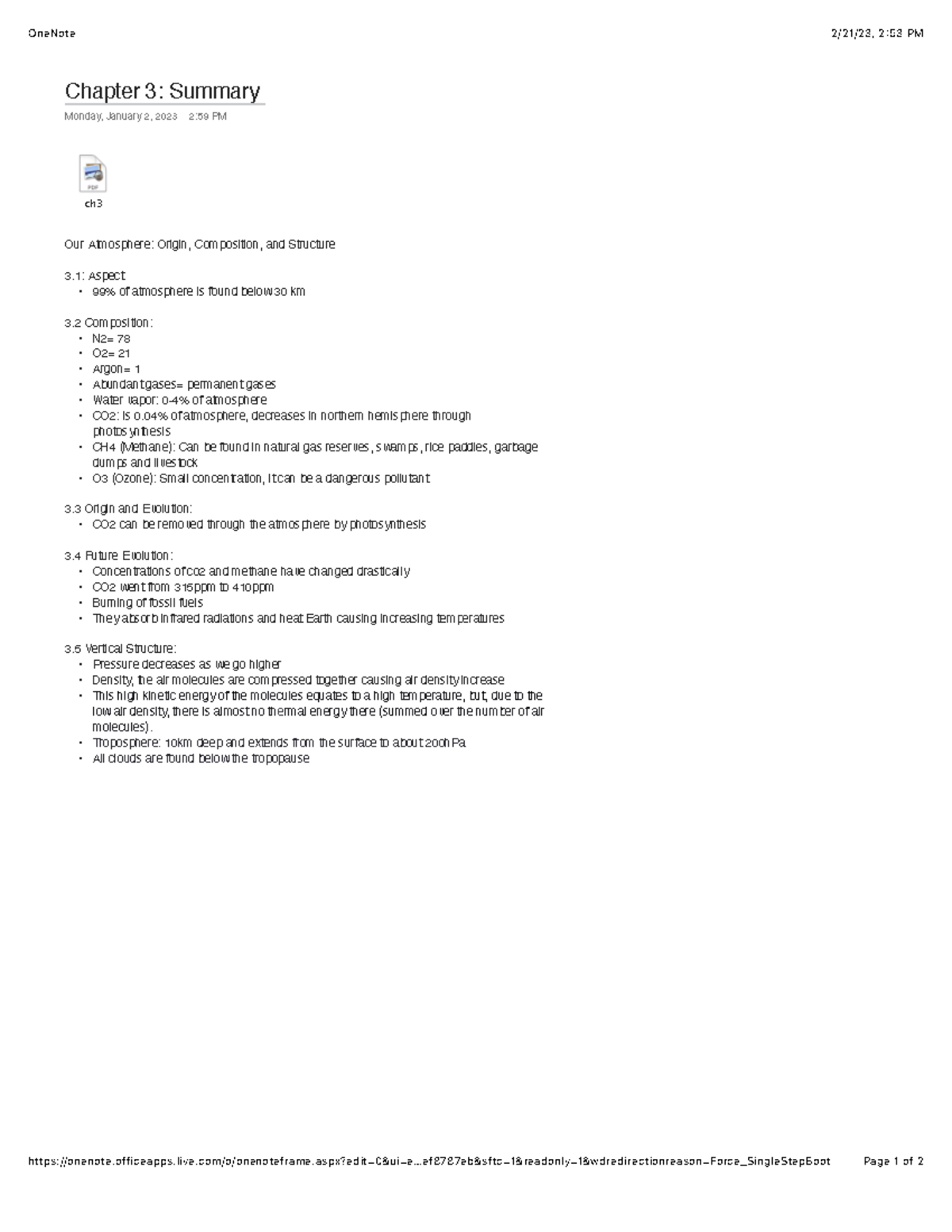 Chapter 3 Summary - OneNote 2/21/23, 2:53 PM - Studocu