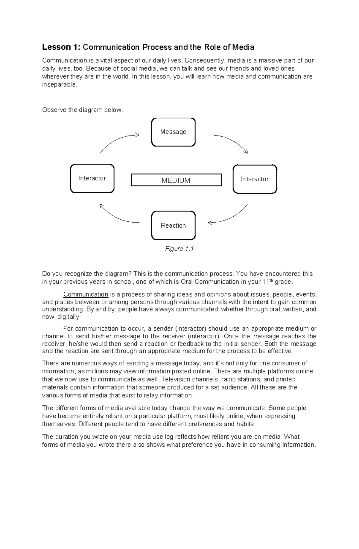Lesson 1 & 2 - For SHS STEM students at Holy Angel University - Lesson ...