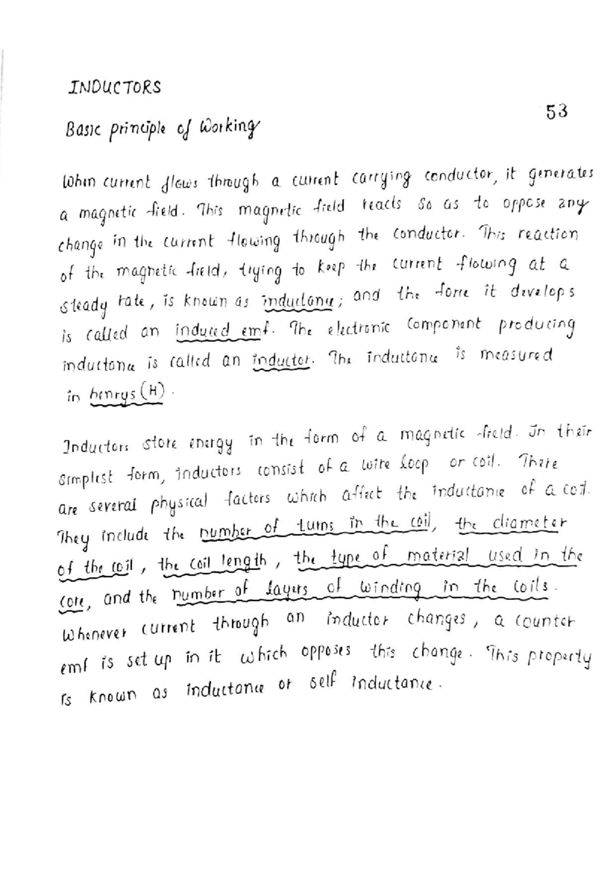 Inductor - Simple Lecture Notes - Physics - Studocu