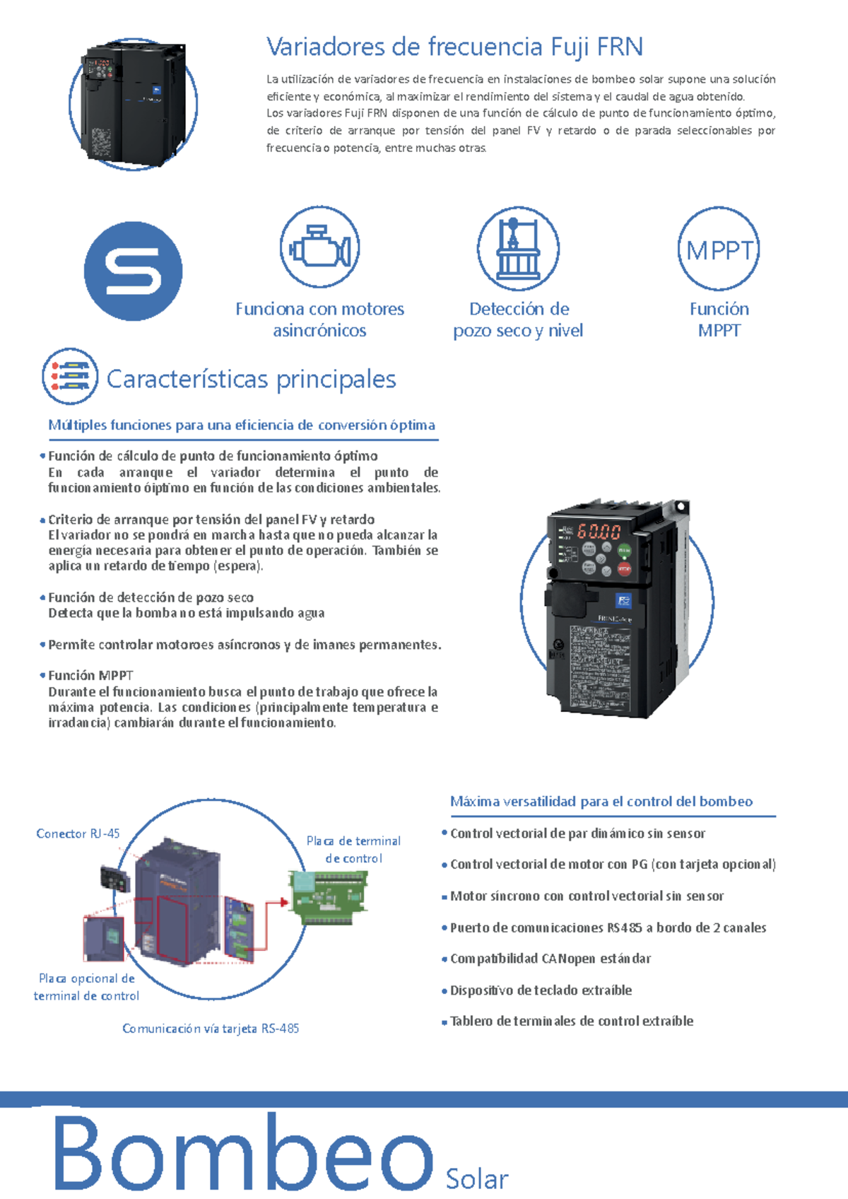 Ficha Técnica Variadores Fuji - Variadores de frecuencia Fuji FRN La u ...