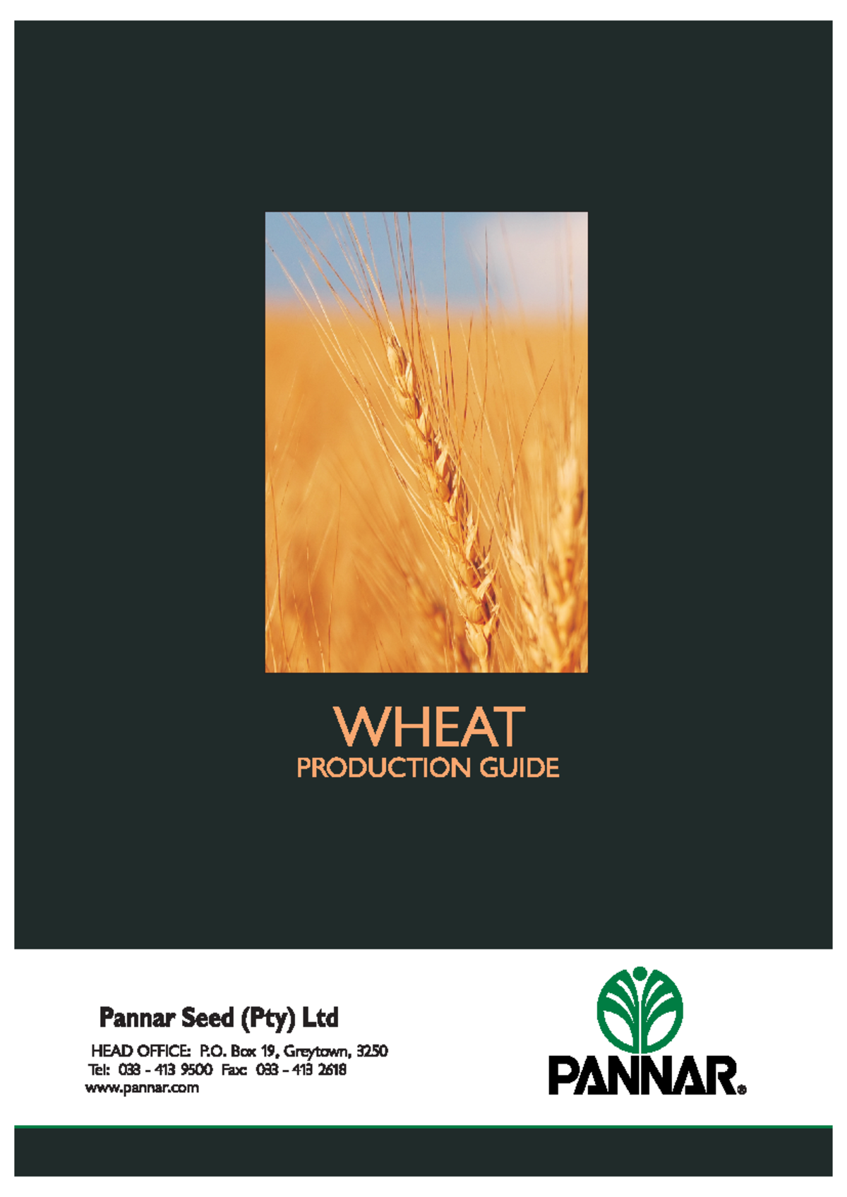 Pannar Wheat Production Manual - PANNAR SEED (PTY) LTD Production Guide ...
