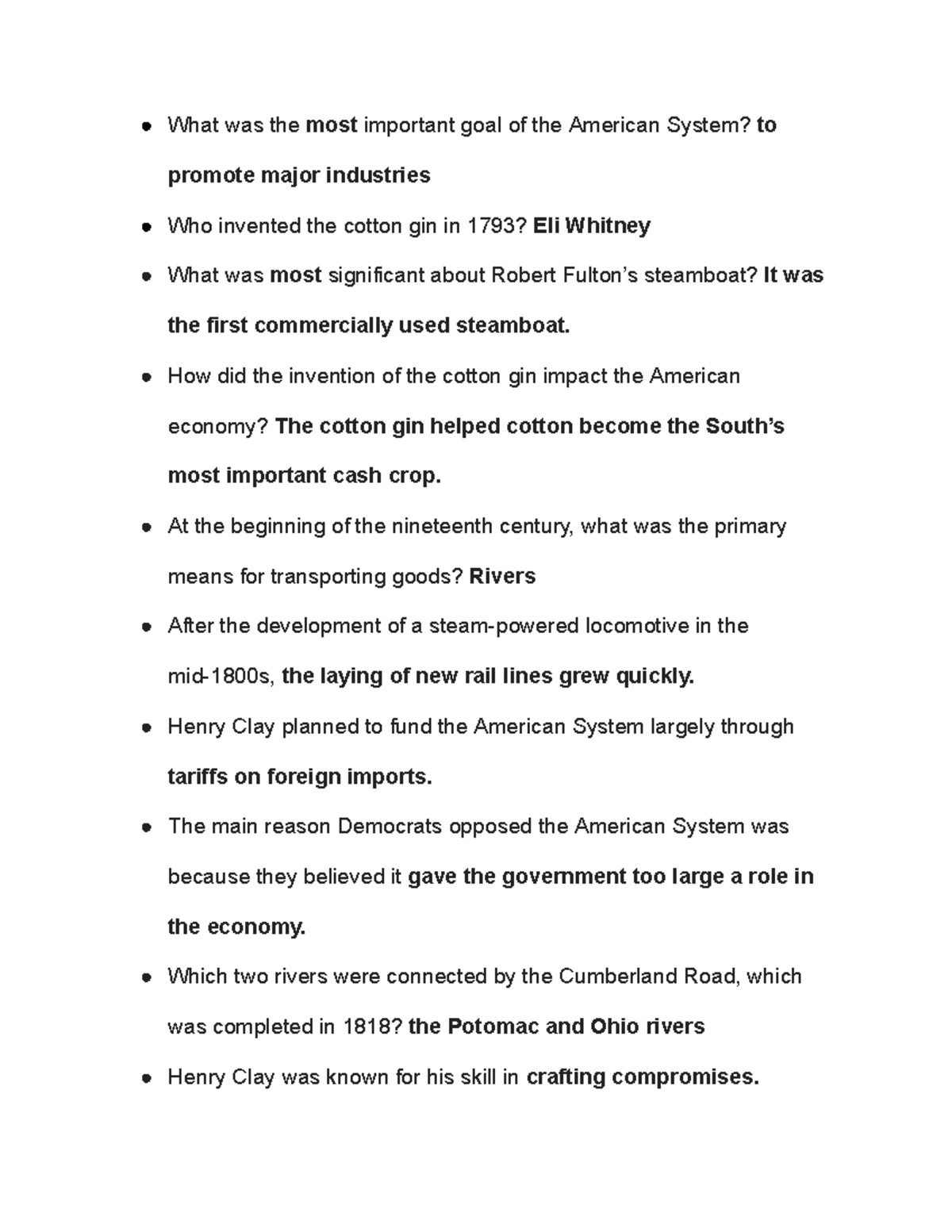 Growing Infrastructure Quiz - What was the most important goal of the ...