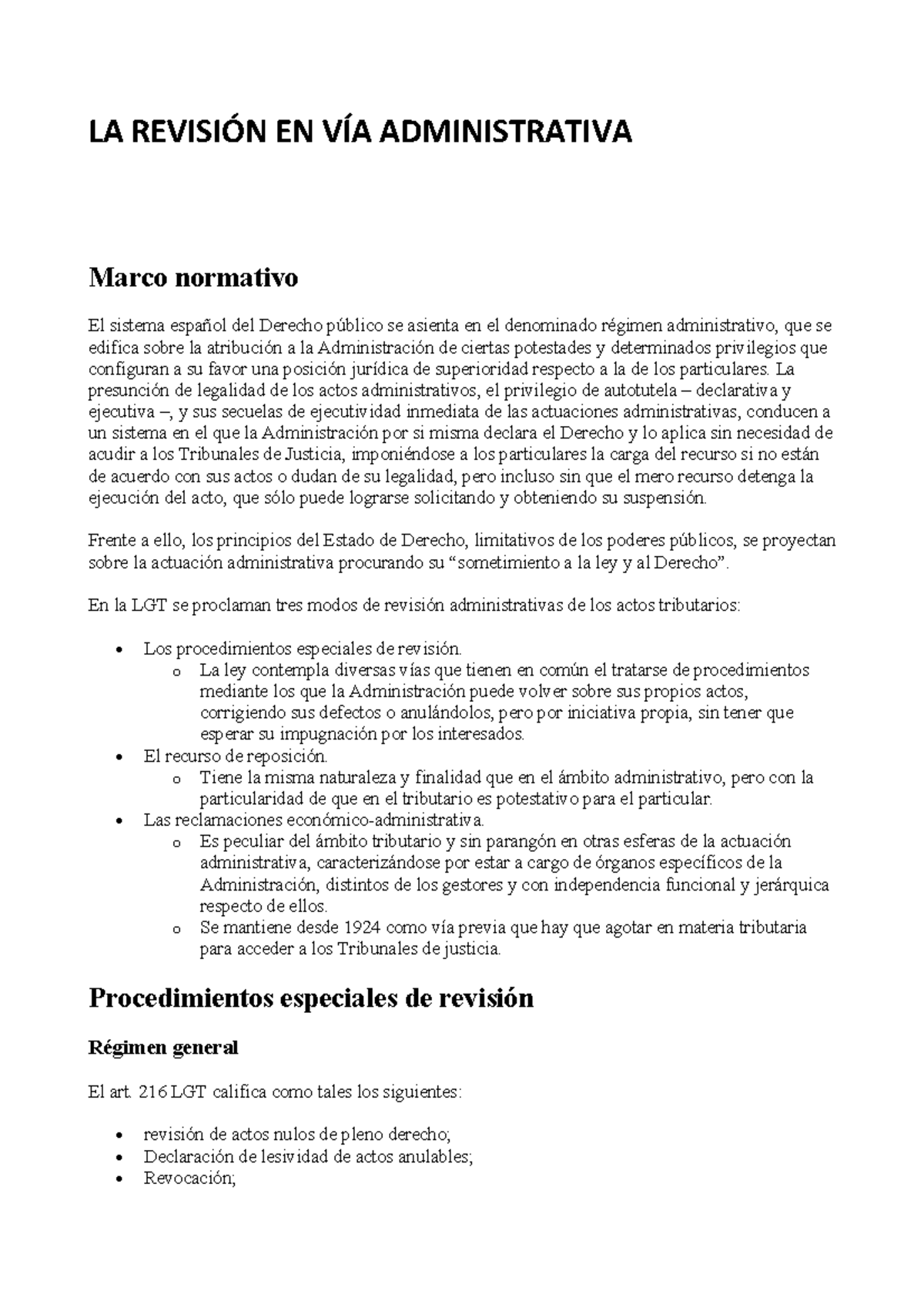 LA RevisióN EN VÍA Administrativa - LA REVISIÓN EN VÍA ADMINISTRATIVA ...