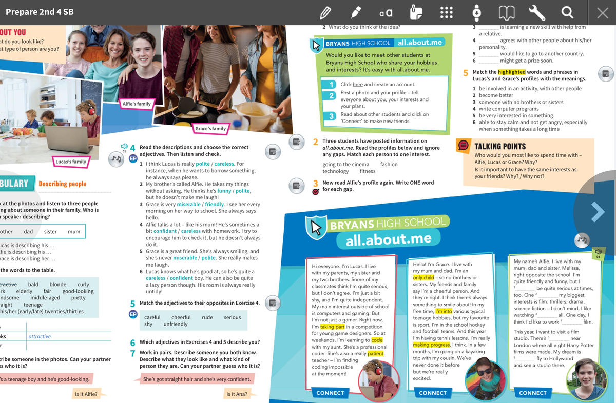 Blink Learning Plataforma educativa digital - Prepare 2nd 4 SB Q 2 What ...