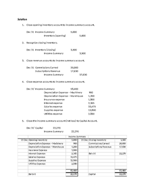 Quiz 2 - Questions (Adjusting entries) - Version 4 - Answer - The ...