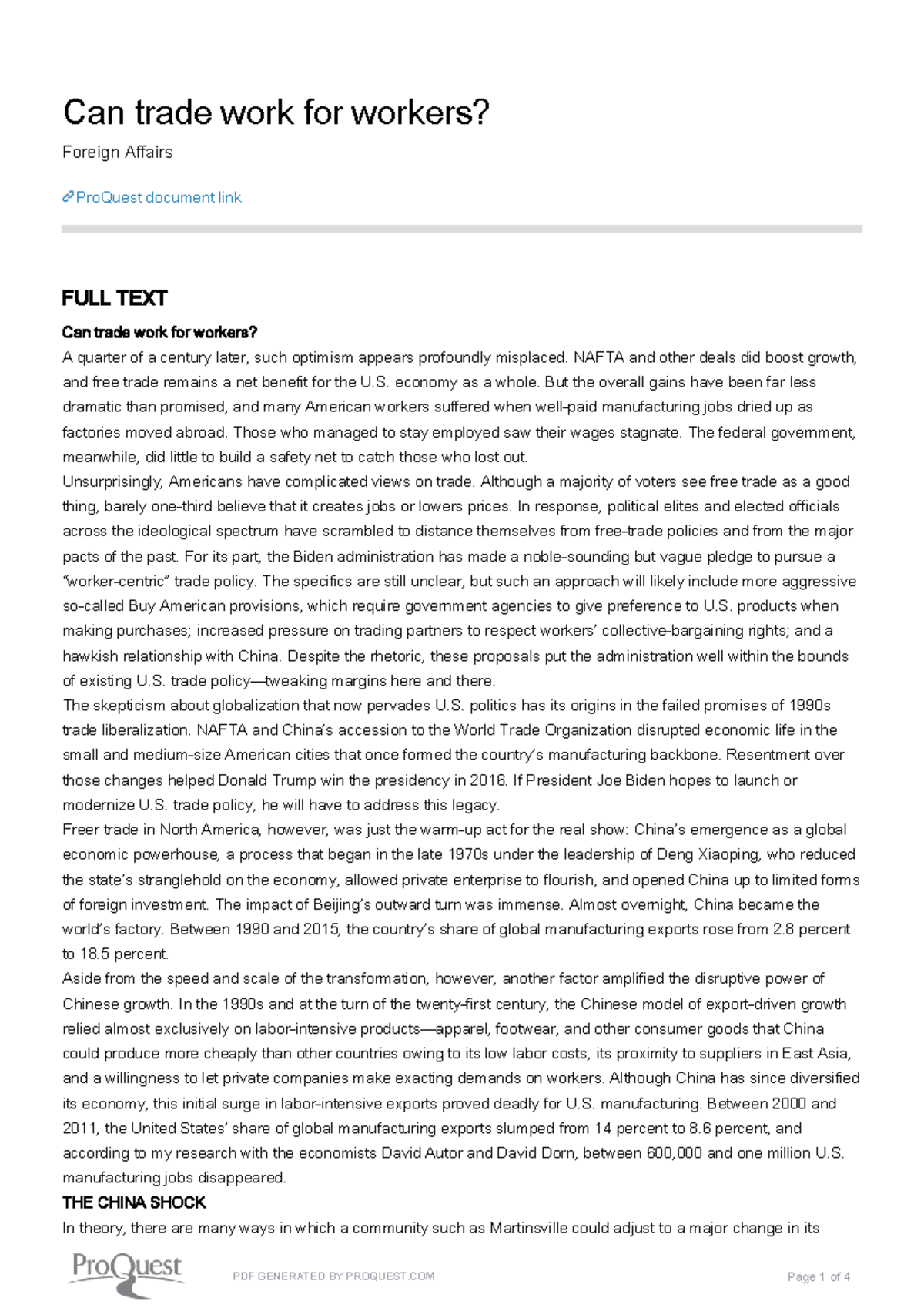 Hanson 2021 CAn trade work for workers - Can trade work for workers ...