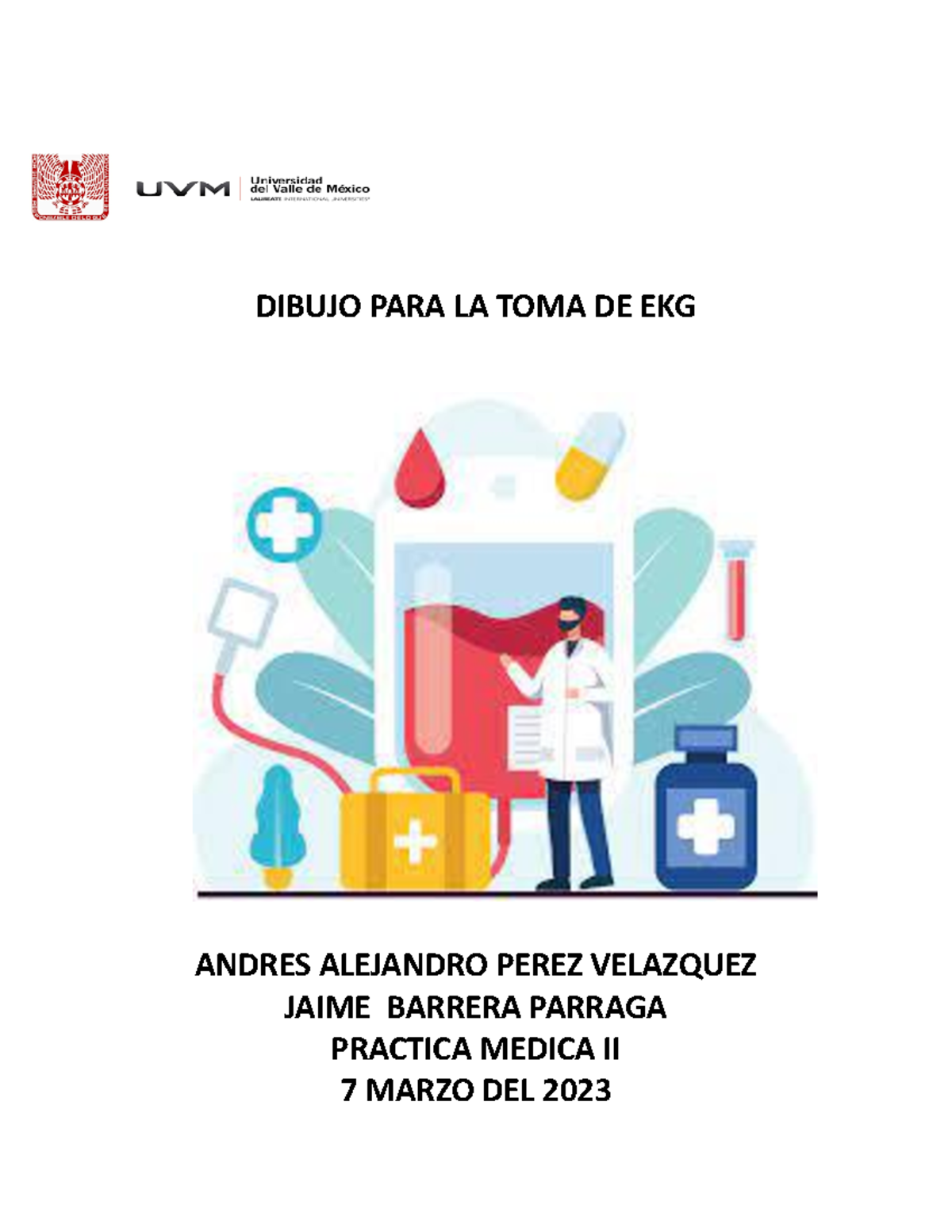 Dibujo para la toma de EKG AAPV - DIBUJO PARA LA TOMA DE EKG ANDRES ...