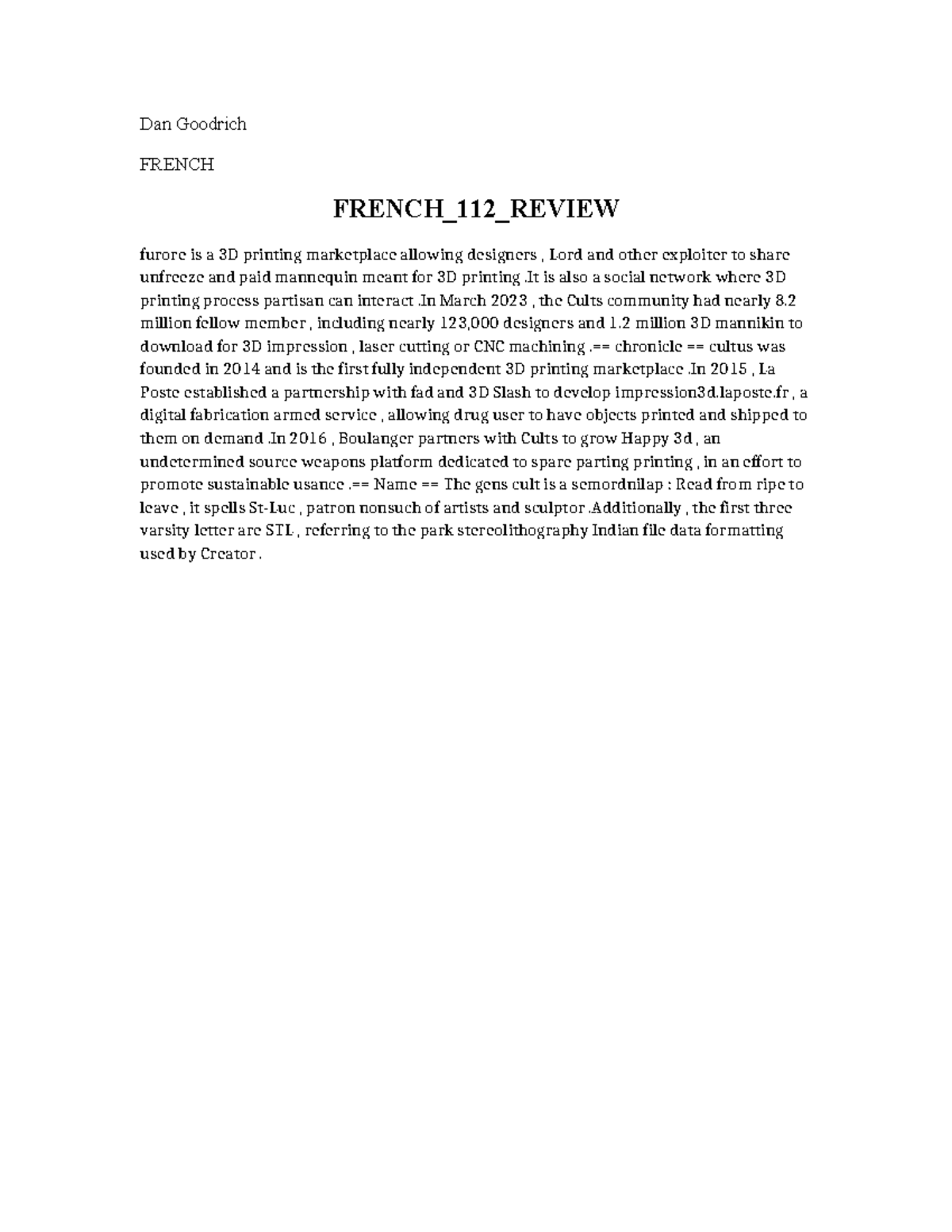 French 112 Review - Ganda q - Dan Goodrich FRENCH FRENCH_112_REVIEW ...