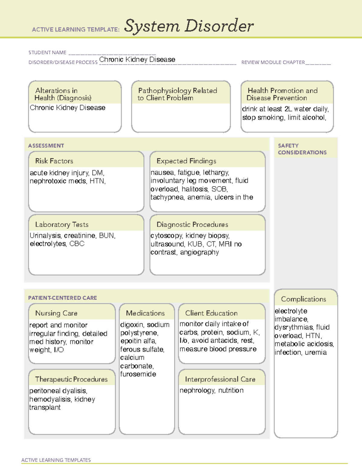 ATI System Disorder[ 36] copy - ACTIVE LEARNING TEMPLATES System ...