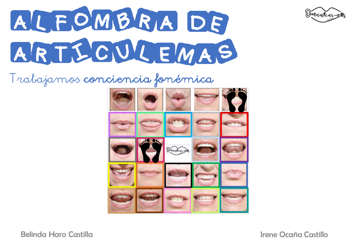 Conciencia fonemica Alfombra articulemas - Trabajamos conciencia ...