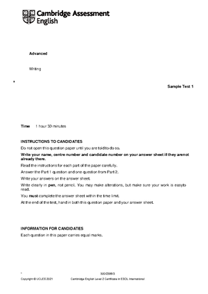 C1 Advanced sample paper 1 Listening - Advanced Listening Sample Test 1 ...