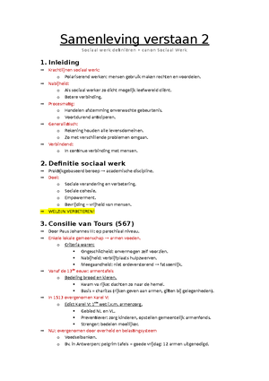 Schematisch overzicht hoofdstuk 1 - Samenleving Verstaan 2 - Thomas ...