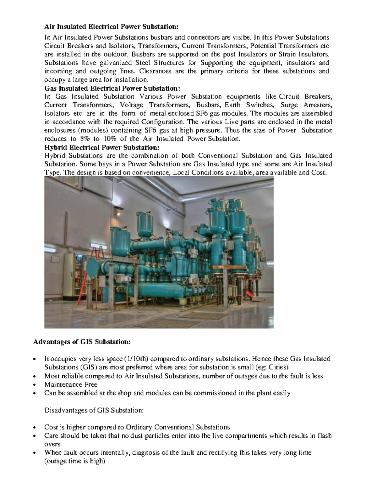 Power Systems-2 - Air Insulated Electrical Power Substation: In Air ...