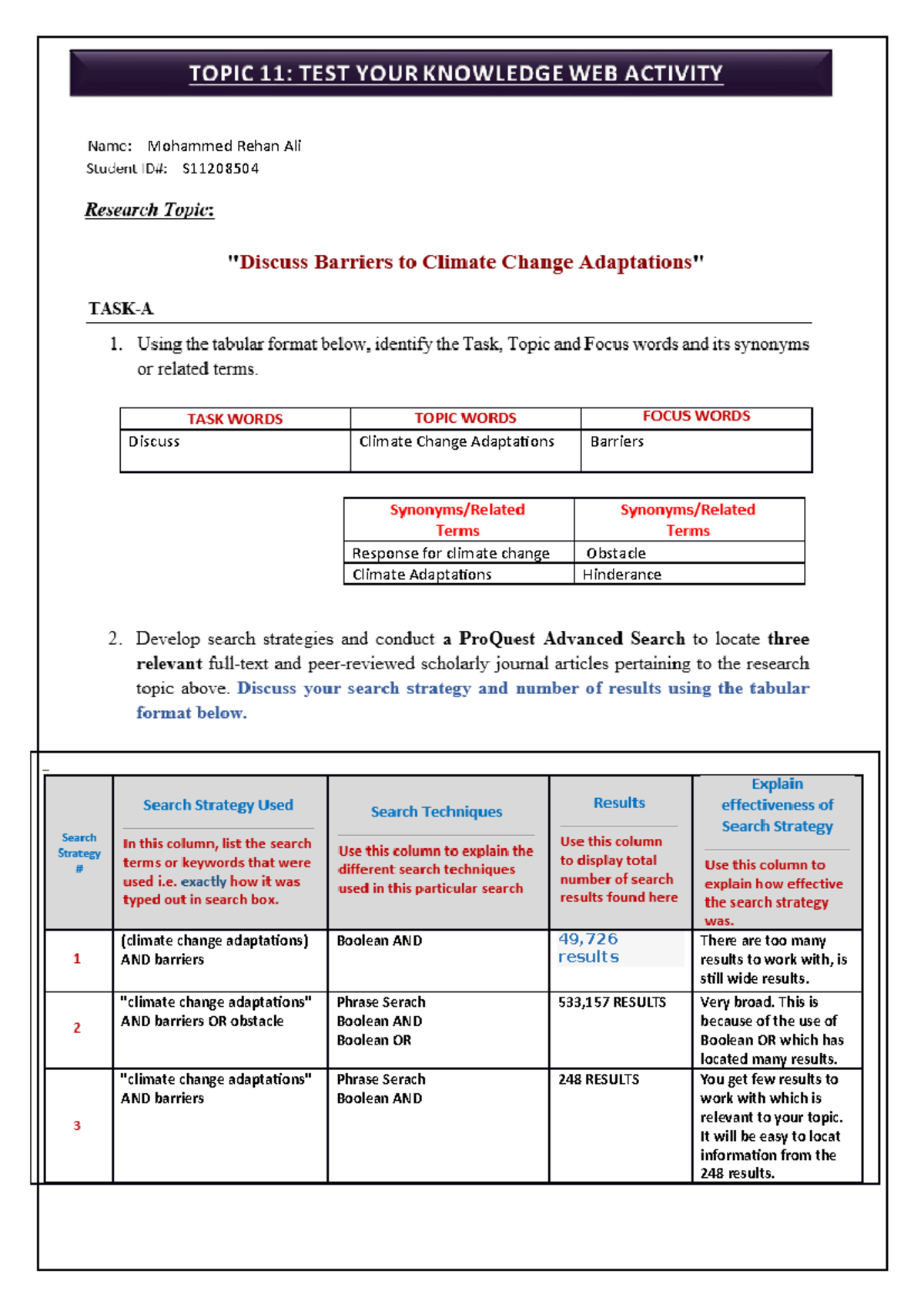 S11208504 T11 - Topic 11 web activity for uu100 - Mohammed Rehan Ali S ...