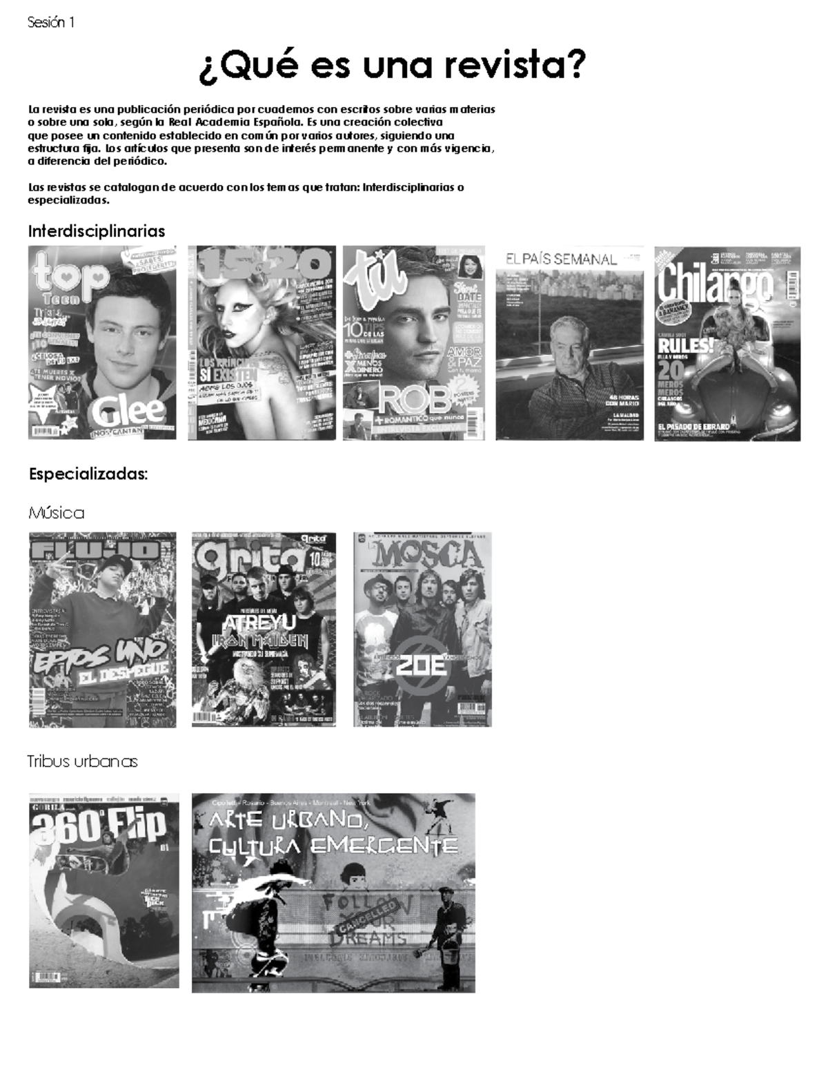 Revista - ¿Qué es una revista? La revista es una publicación periódica ...