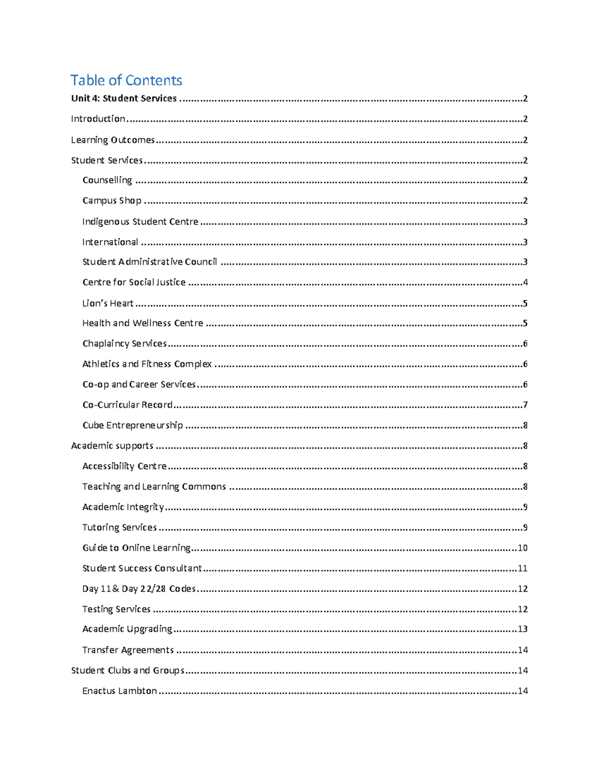 Isasm 1001-Unit 4 - Module 4 - Table of Contents Unit 4: Student ...