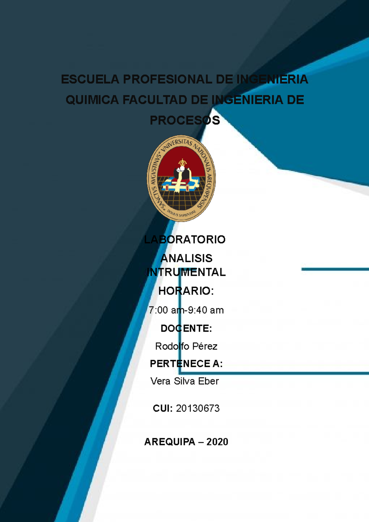 Lab4 VERA Silva EBER completo - ESCUELA PROFESIONAL DE INGENIERIA ...