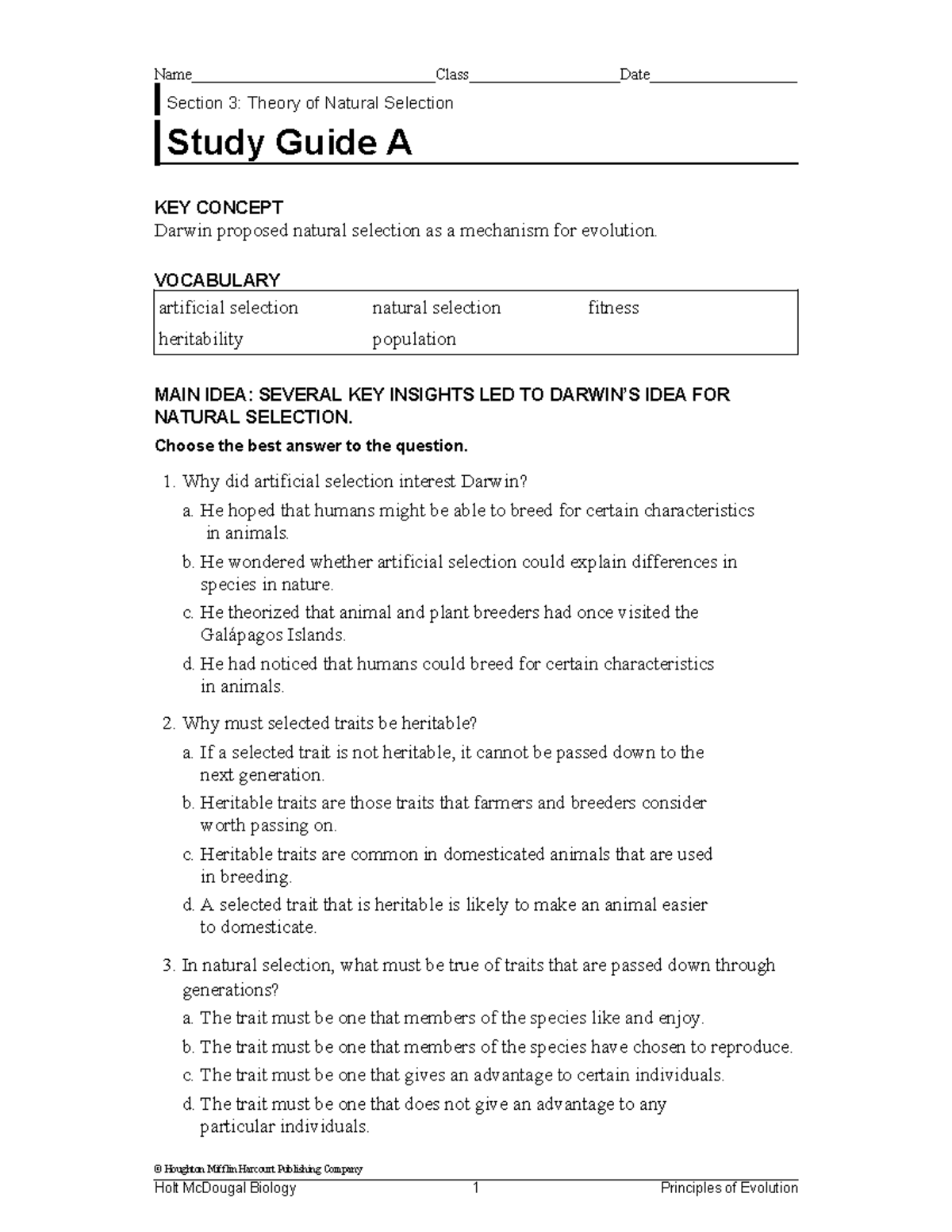 10-3 study guide - - Studocu